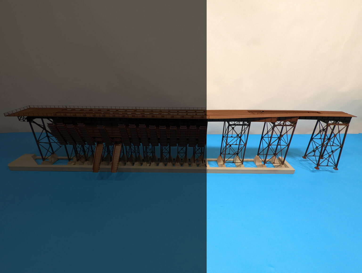 Concrete Ore Dock – Left Side – Approach – Narrow Chute - Model ...