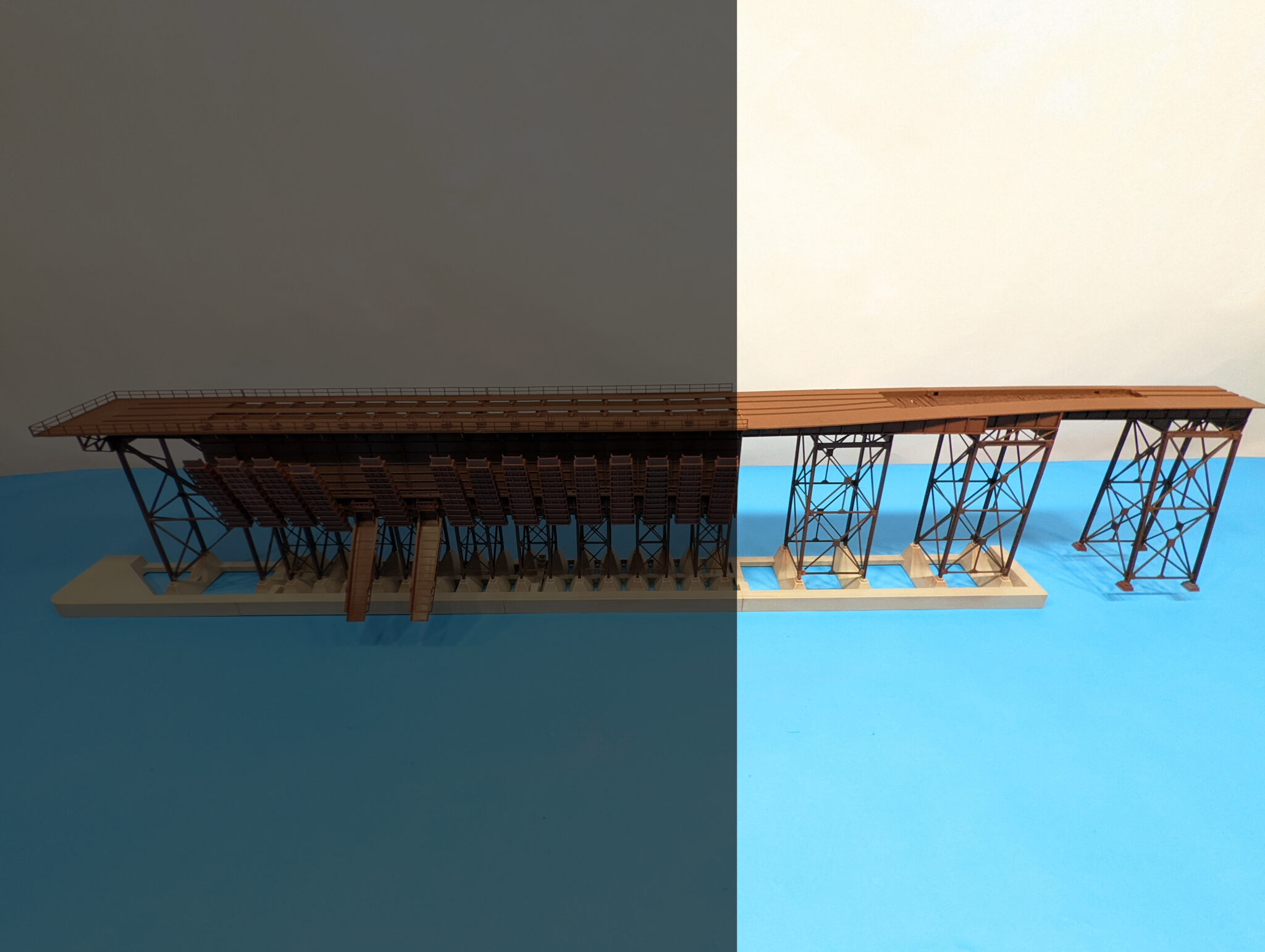 Concrete Ore Dock – Left Side – Approach - Model Railroad Engineering