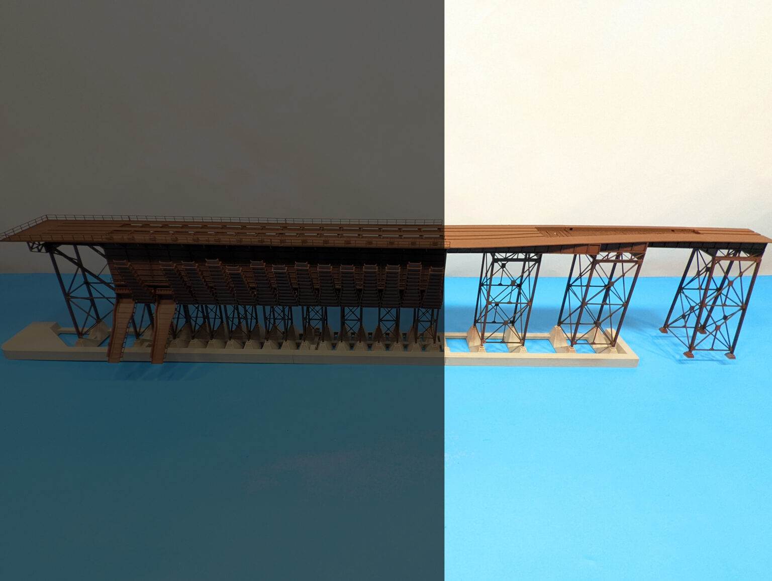 Concrete Ore Dock – Left Side – Approach – Wide Chute - Model Railroad ...