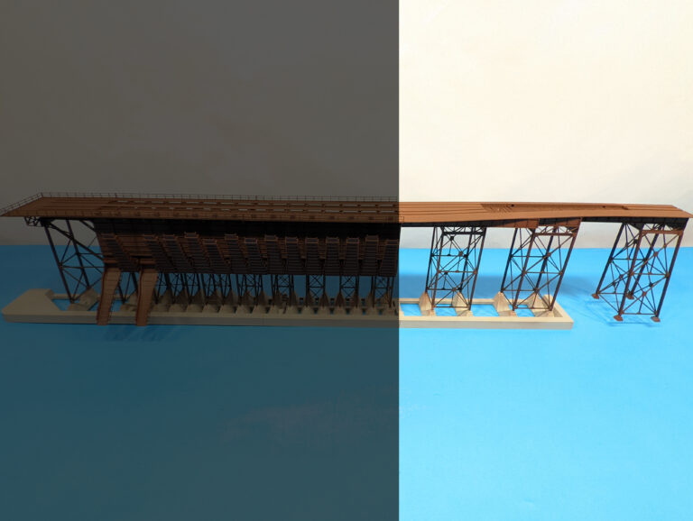 Concrete Ore Dock – Left Side – Approach – Wide Chute - Model Railroad ...