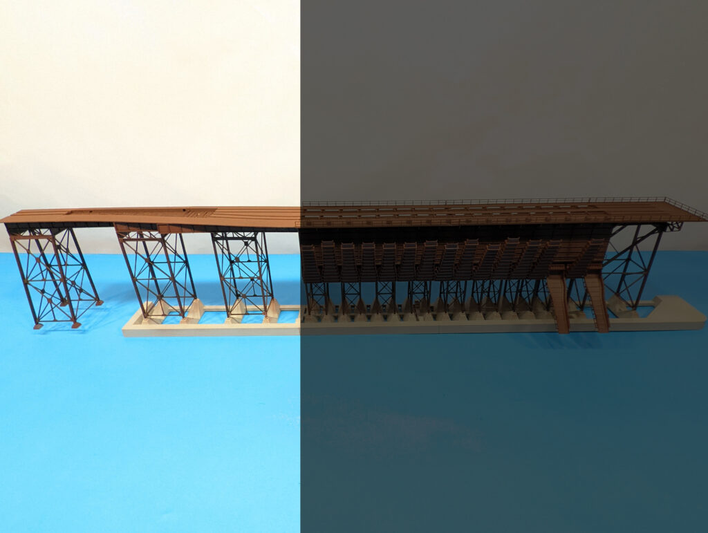 Concrete Ore Dock – Right Side – Approach – Wide Chute - Model Railroad ...