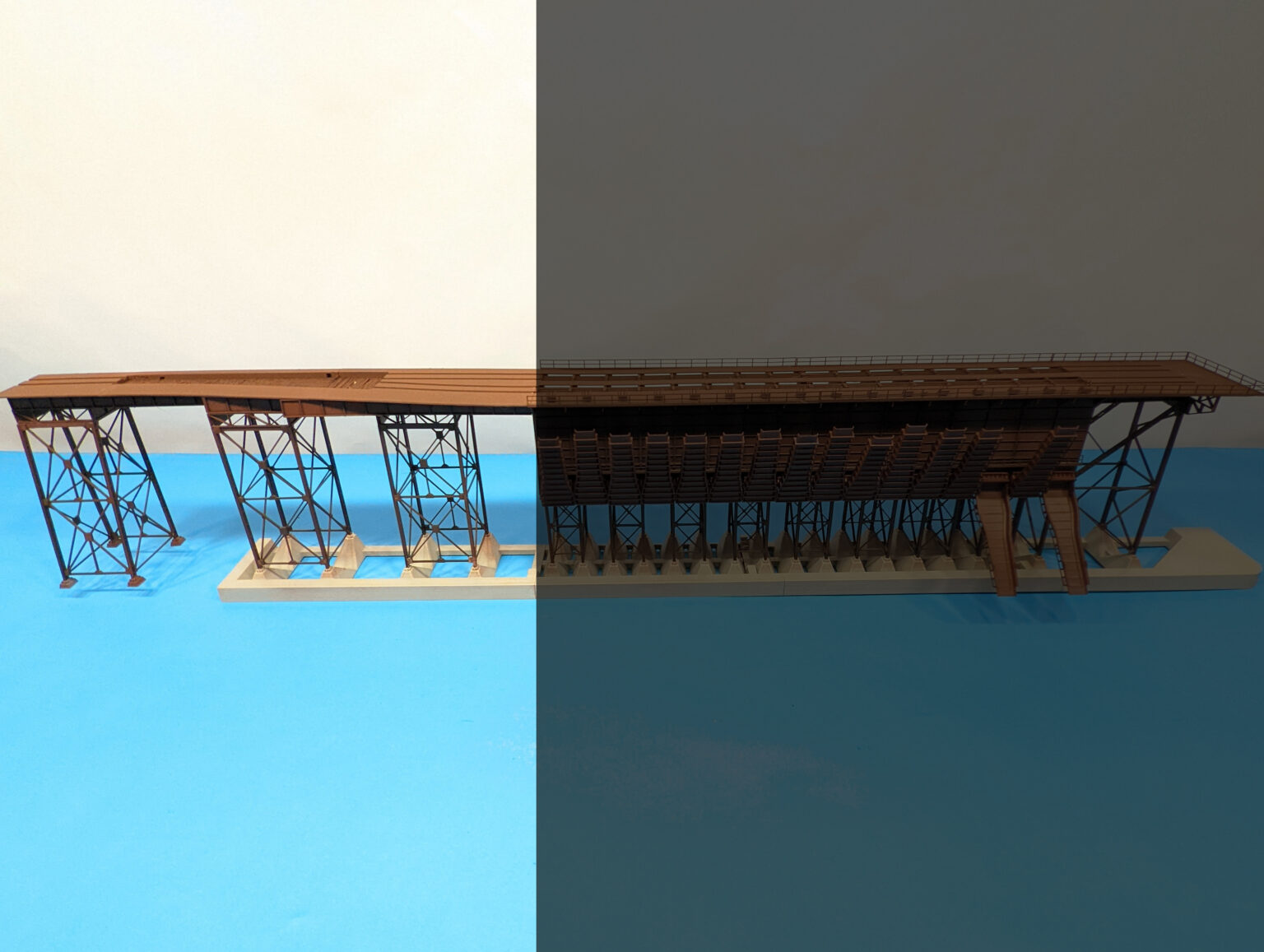Concrete Ore Dock – Right Side – Approach – Wide Chute - Model Railroad ...