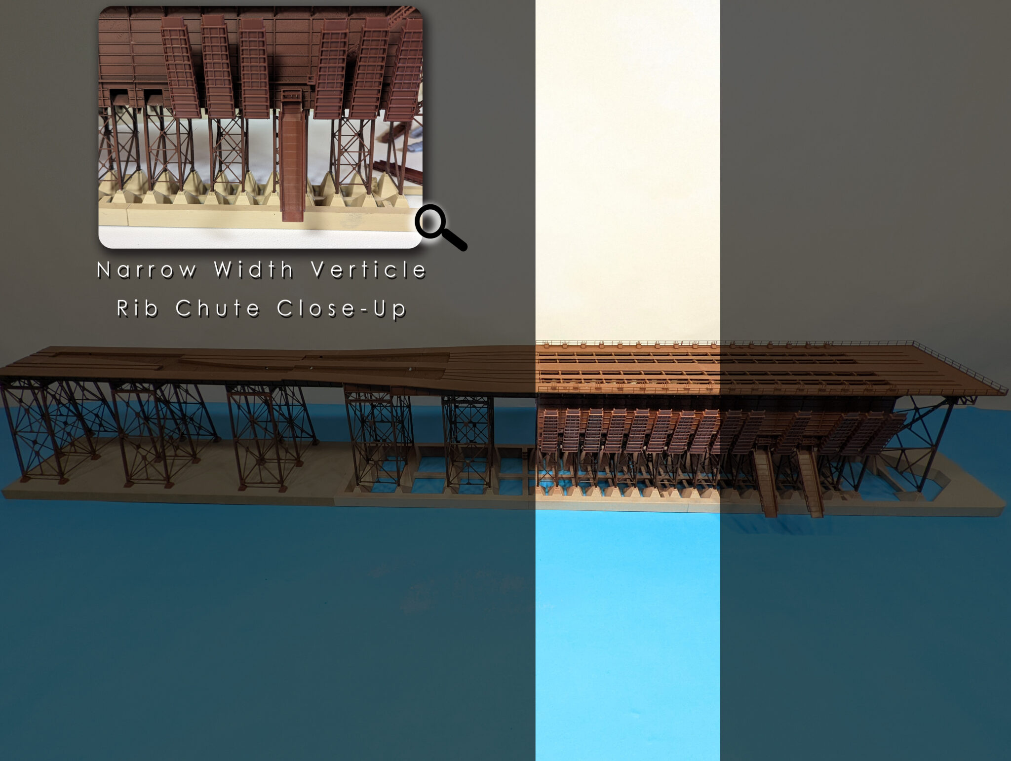 Steel Ore Dock – Dual Sided – Expansion Kit – Narrow Vertical Rib Chute ...