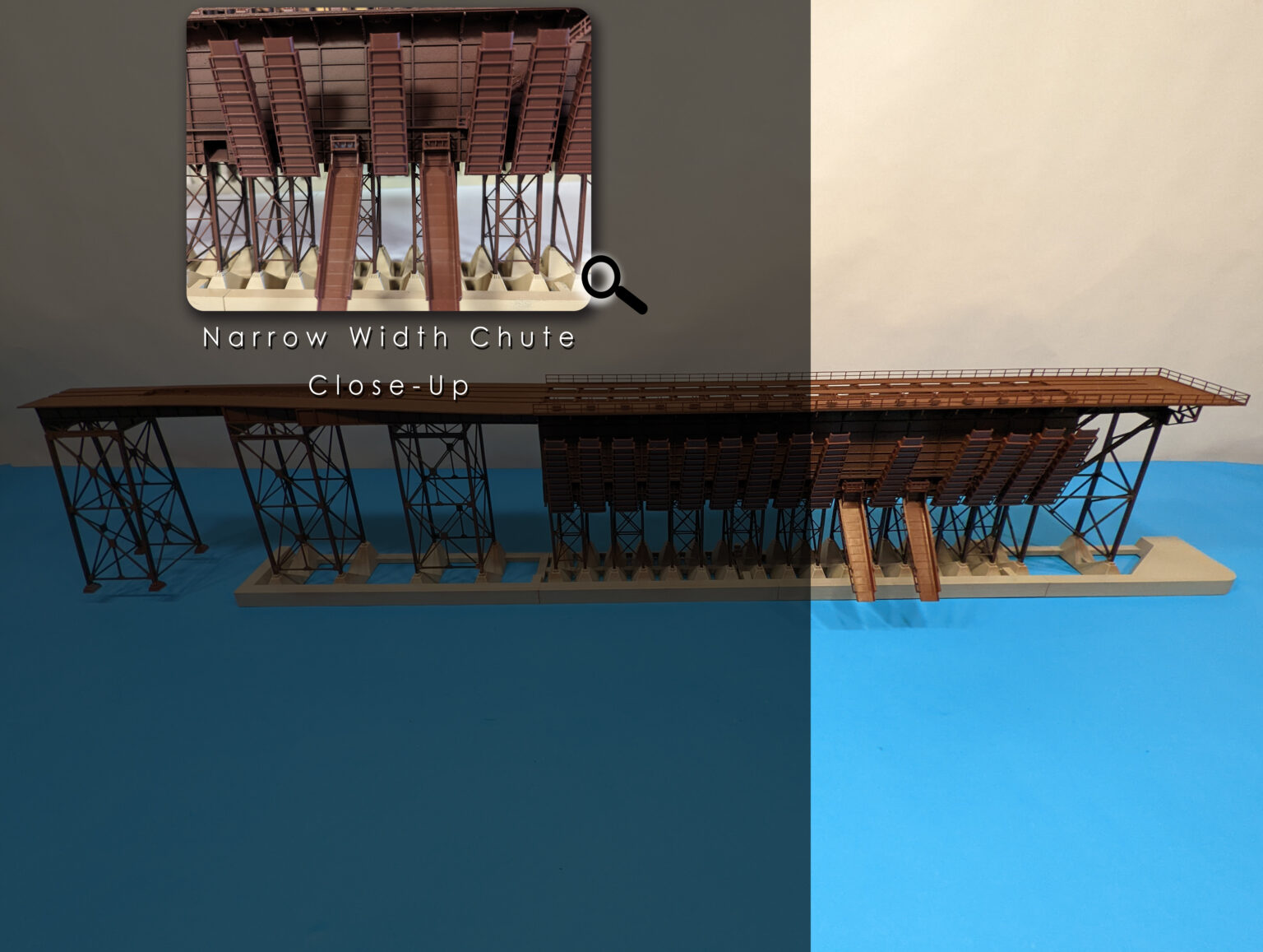 Steel Ore Dock – Right Side – End Kit – Narrow Chute - Model Railroad ...